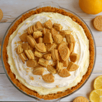 Lemon Oreo Icebox Pie | The BEST No Bake Lemon Pie recipe!