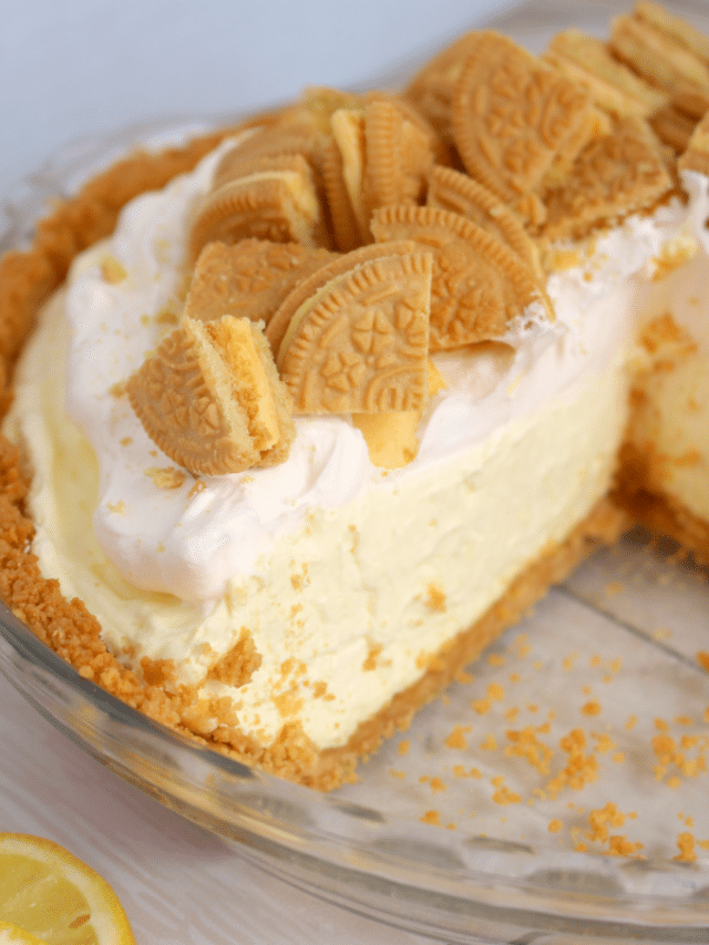 Lemon Oreo Icebox Pie - Delightful E Made