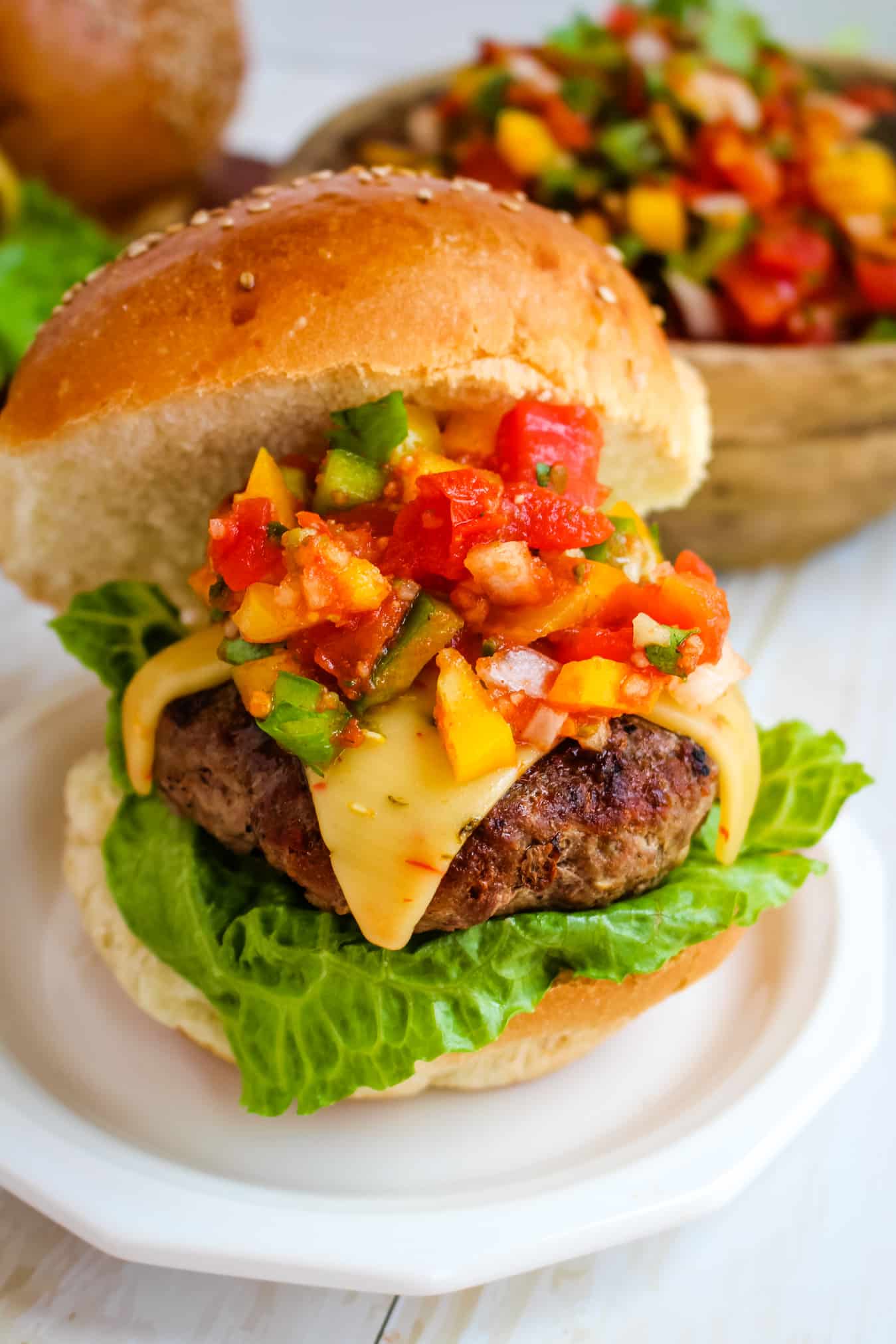 The BEST Salsa Burger Recipe | Delightful E Made