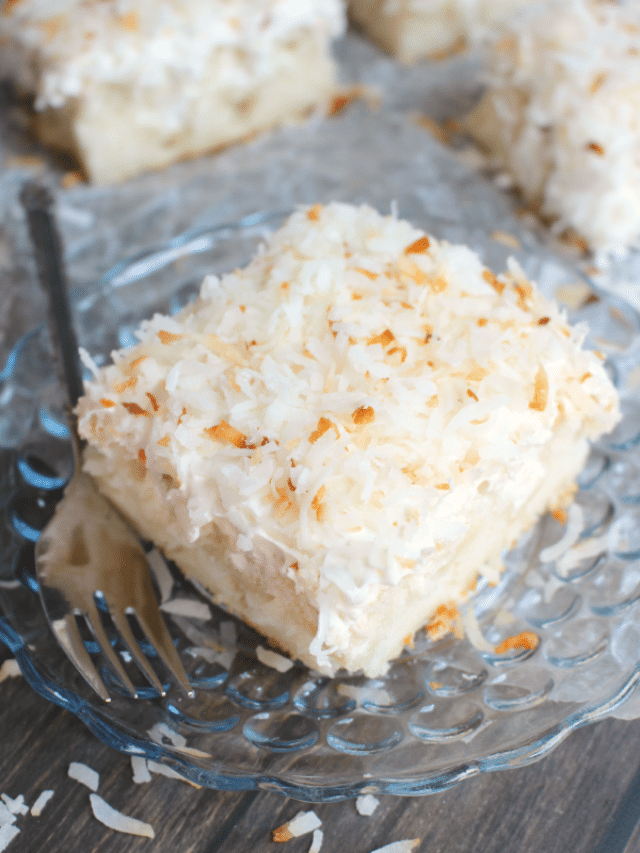 Coconut Poke Cake Recipe - Delightful E Made