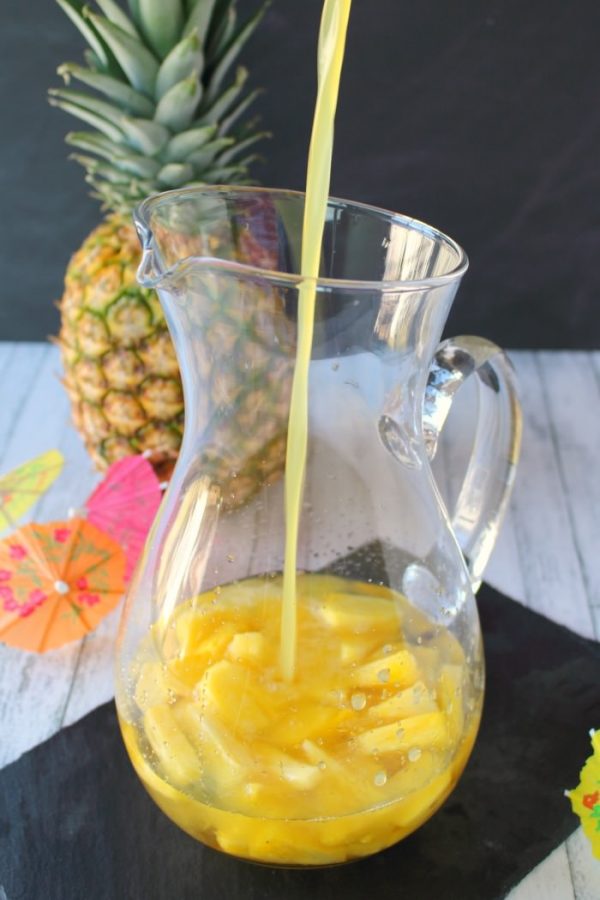 Pina Colada Champagne Punch | The BEST Champagne Punch Recipe!