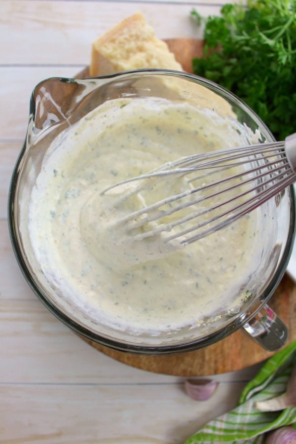 Parmesan Ranch Dipping Sauce | The BEST Ranch Dipping Sauce recipe!