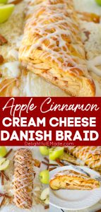 Easy Apple Danish Braid with Cream Cheese Filling