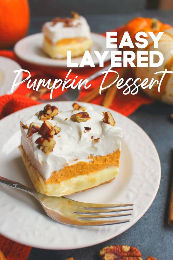 4-Layered Pumpkin Delight Dessert with Cool Whip and Pecans