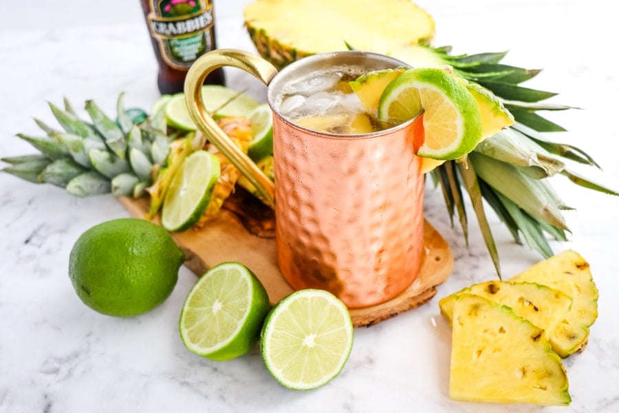 Pineapple Moscow Mule | EASY Moscow Mule Cocktail Recipe!
