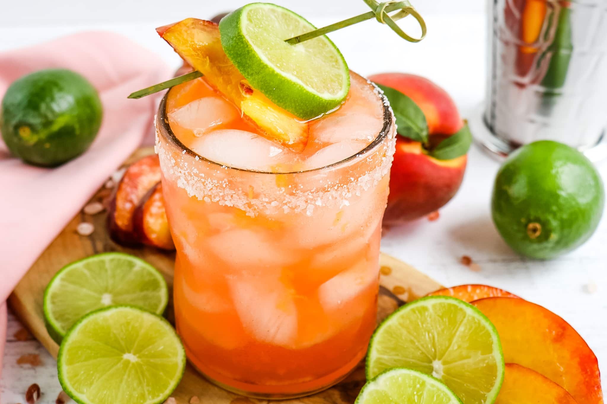 EASY Peach Margarita Recipe - Just 4 Ingredients!