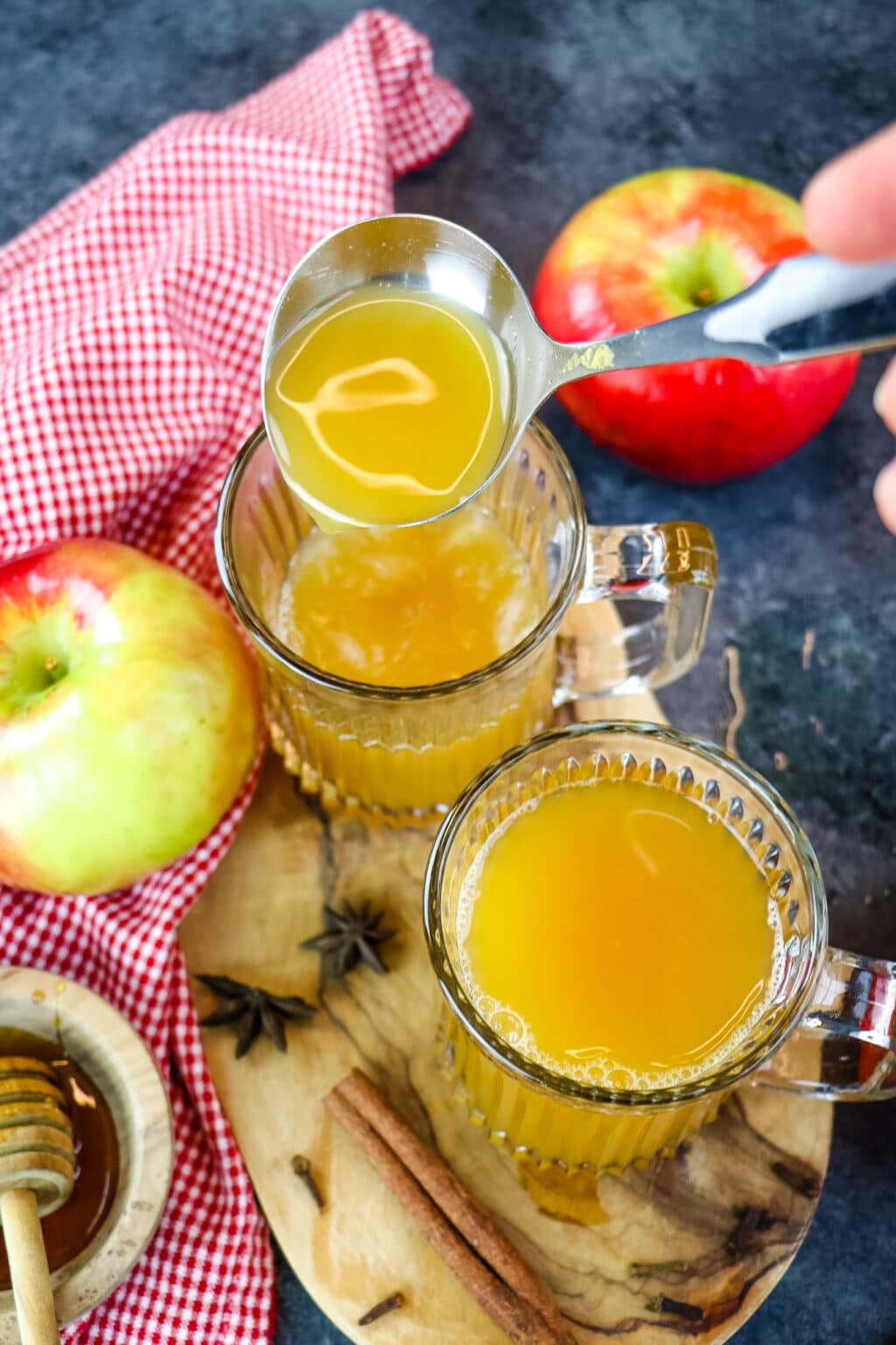 Easy Fireball Apple Cider Hot Toddy with Cinnamon - Delightful E Made