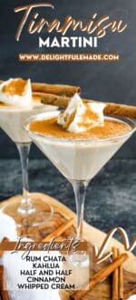 Tiramisu Cocktail | EASY 4 Ingredient Tiramisu Martini Recipe!
