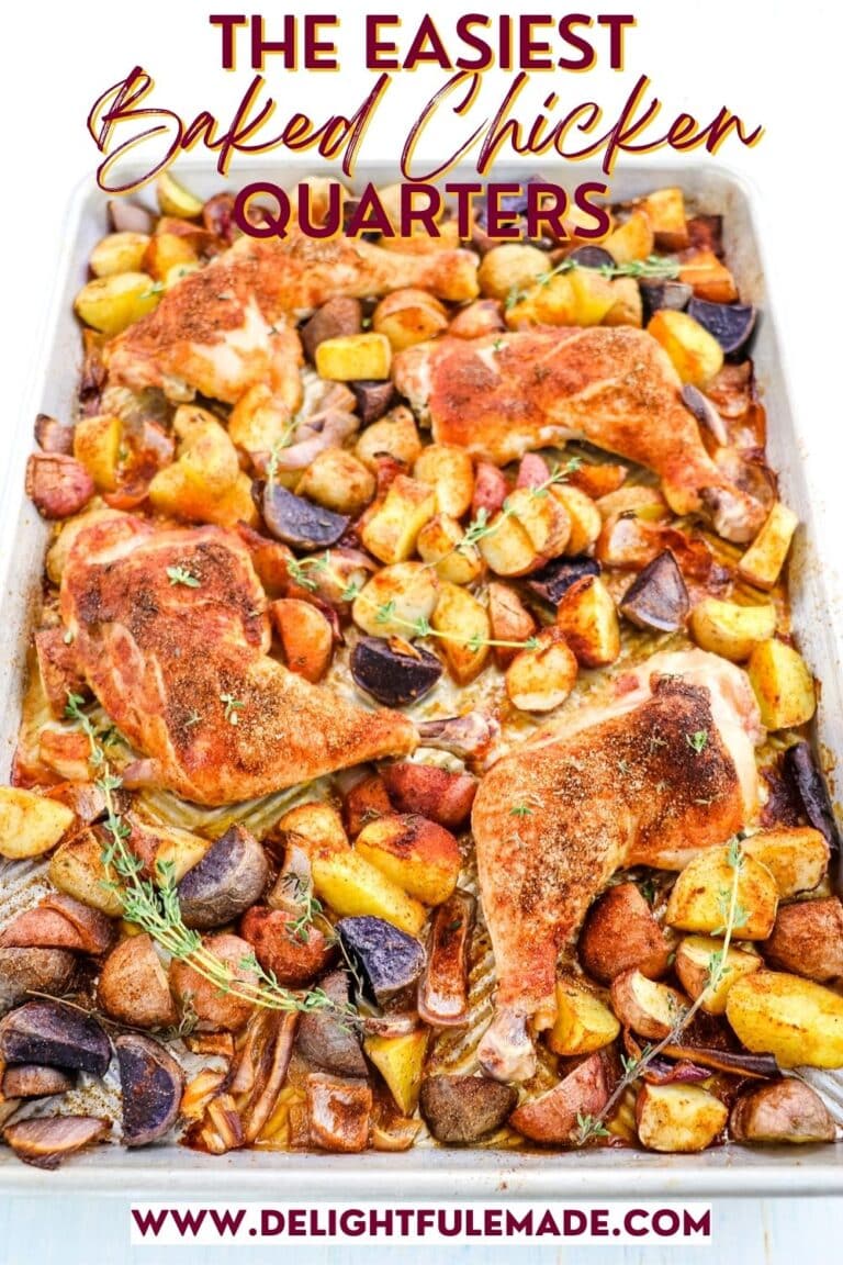 Savory Oven Baked Chicken Leg Quarters with Potatoes