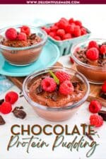 3 Ingredient Chocolate Protein Pudding Recipe | 14g of Protein!