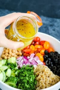 EASY Lemon Olive Oil Salad Dressing Recipe | Delightful E Made