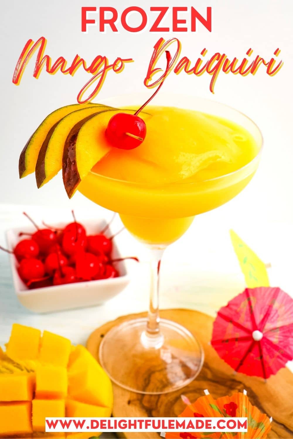 The BEST Frozen Mango Daiquiri Recipe | Just 5 Ingredients!