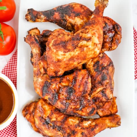 Zesty Grilled Chicken Leg Quarters with BBQ Seasoning