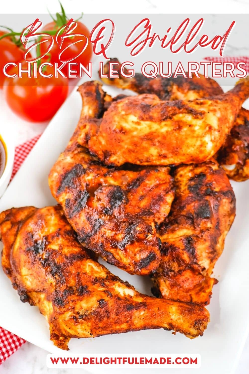 Zesty Grilled Chicken Leg Quarters with BBQ Seasoning