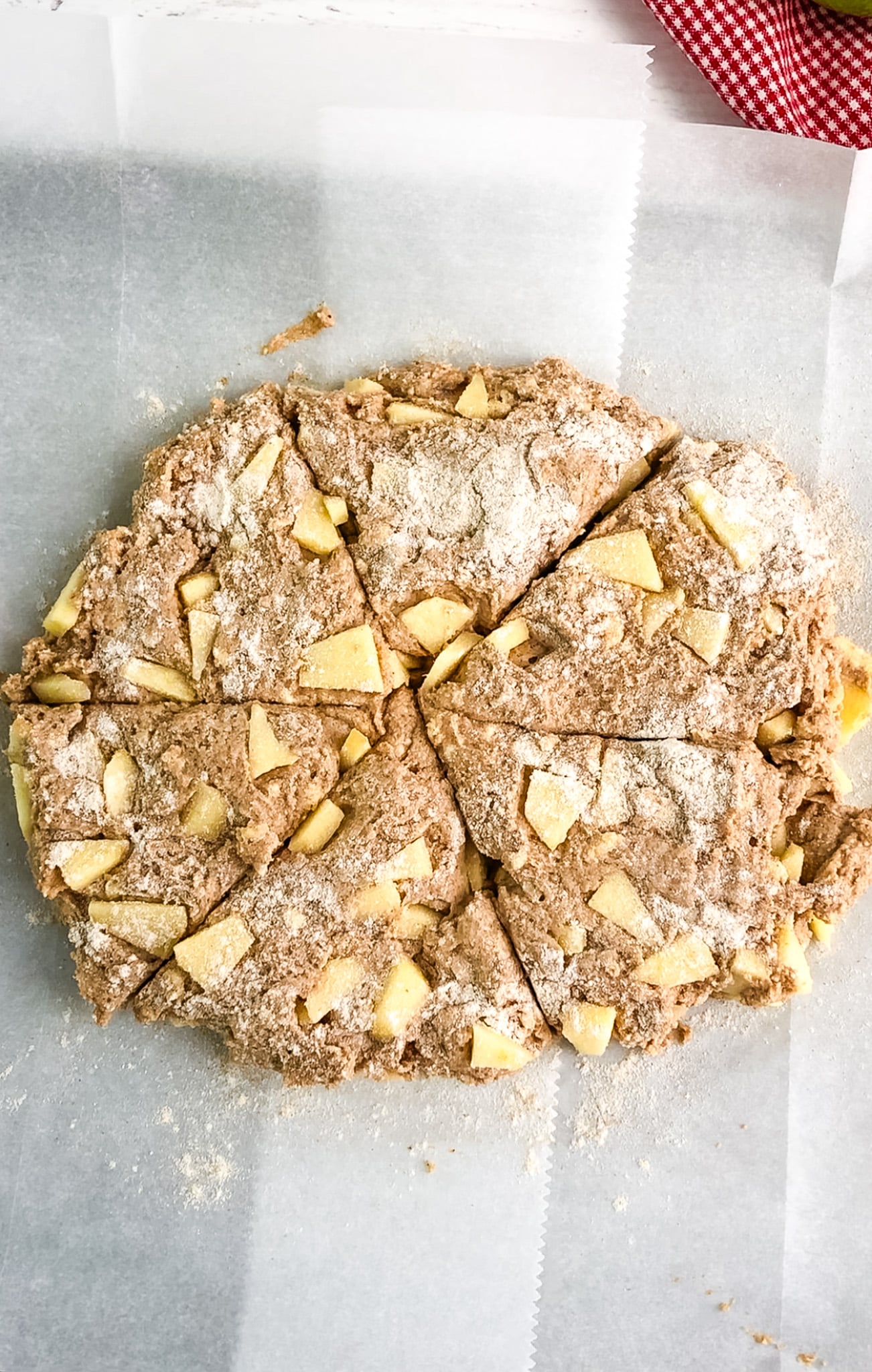 Moist and Tender Cinnamon Glazed Apple Scones - Delightful E Made