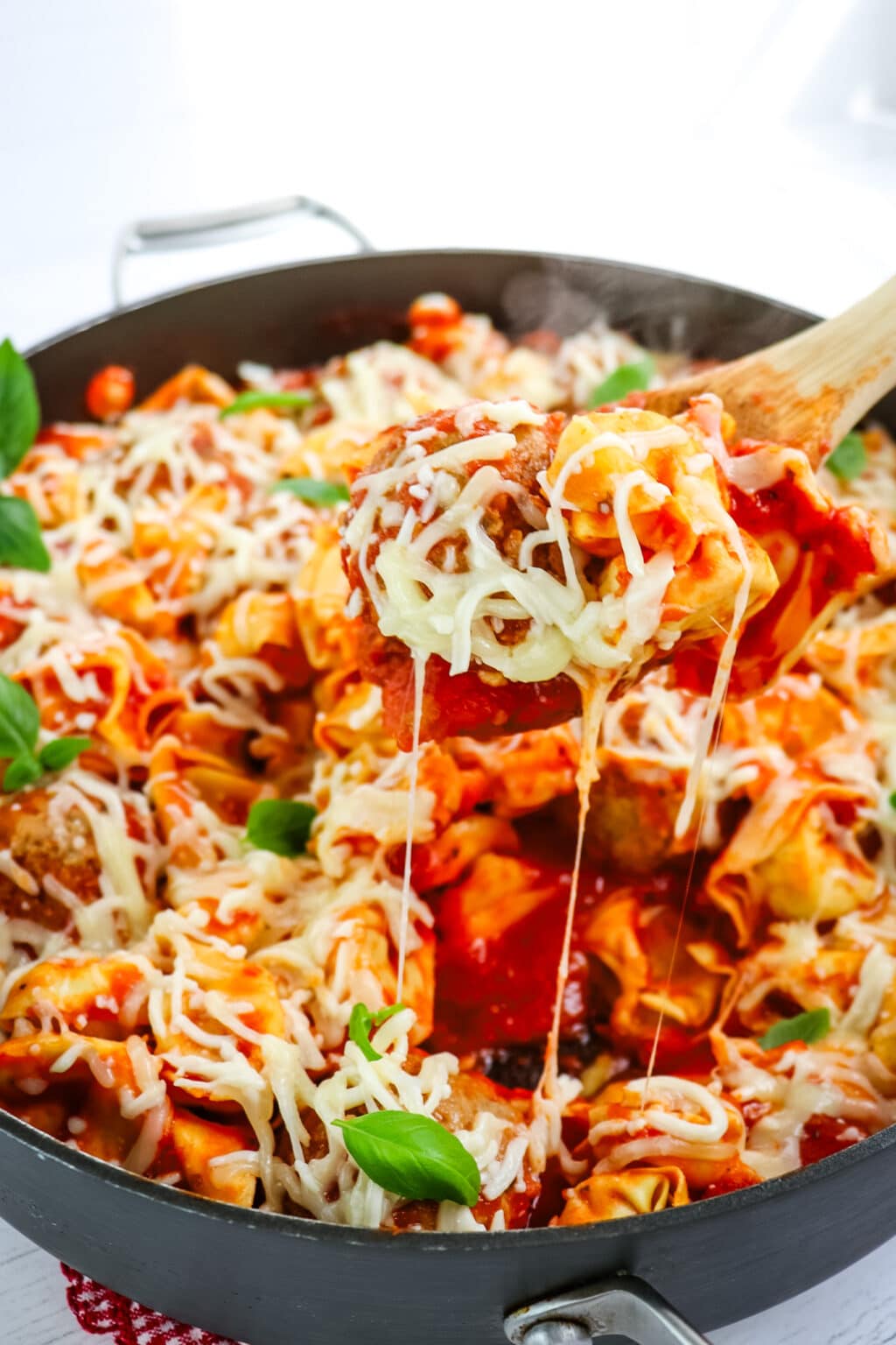 Tortellini and Meatballs | EASY Tortellini Meatball Marinara Recipe!