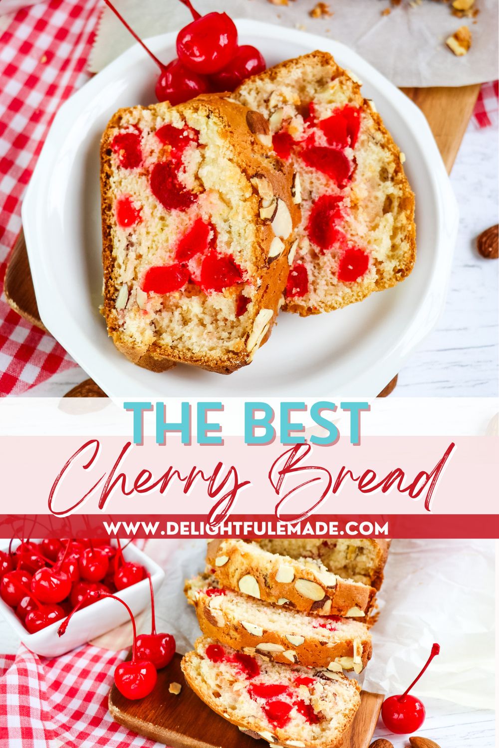 Cherry Bread Recipe | The BEST Maraschino Cherry Bread