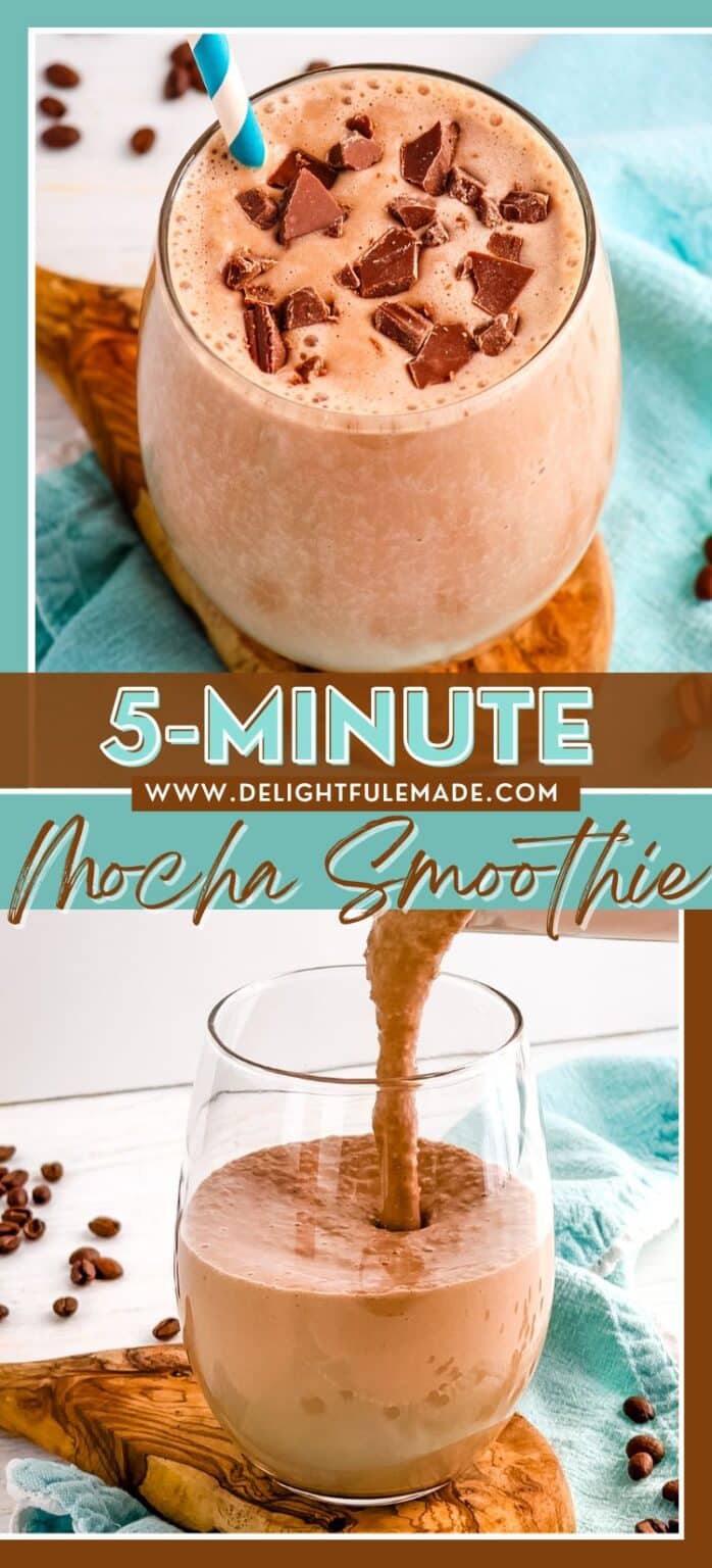 EASY Café Mocha Smoothie Recipe | Just 5 Ingredients!