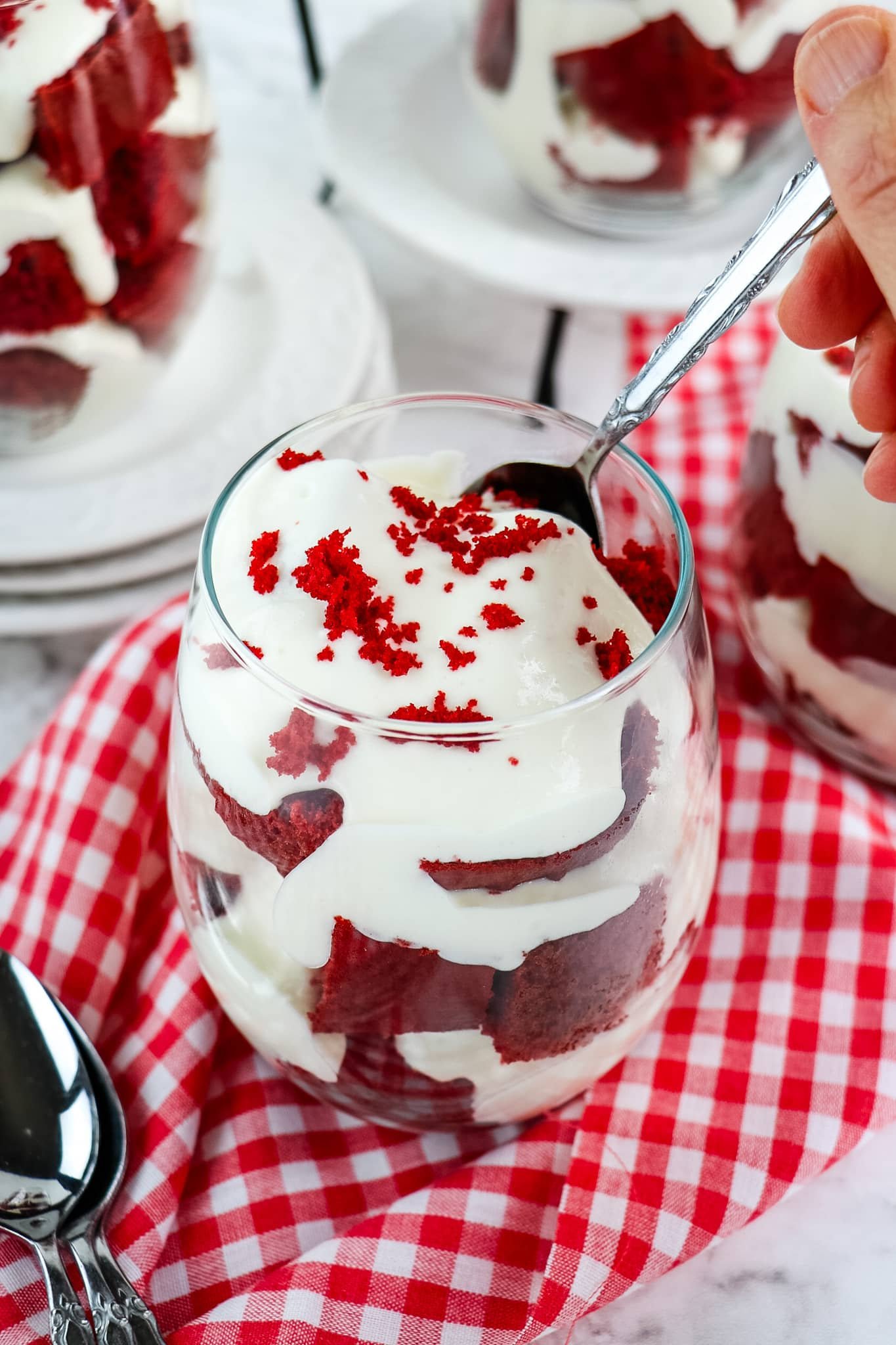 Red Velvet Cake Parfaits | Delightful E Made