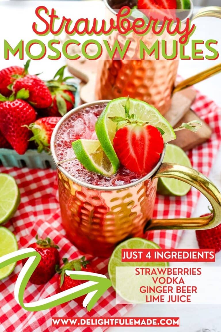 How to Make a Delicious Strawberry Moscow Mule - Delightful E Made