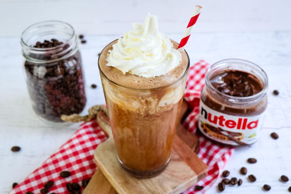 3 Ingredient Nutella Coffee - Hot or Iced | Delightful E Made