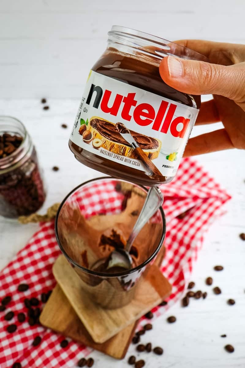 3 Ingredient Nutella Coffee - Hot or Iced | Delightful E Made