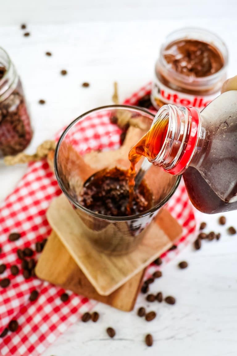 3 Ingredient Nutella Coffee - Hot or Iced | Delightful E Made