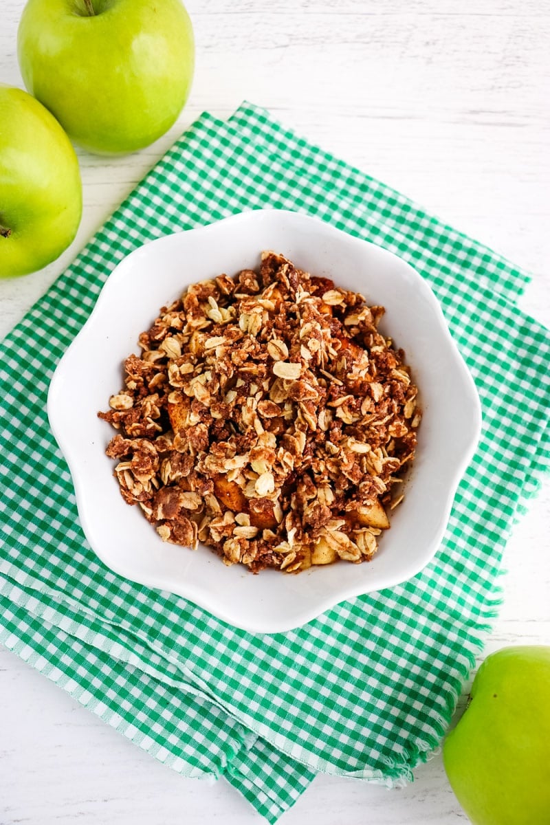 Single Serving Microwave Apple Crisp - Delightful E Made
