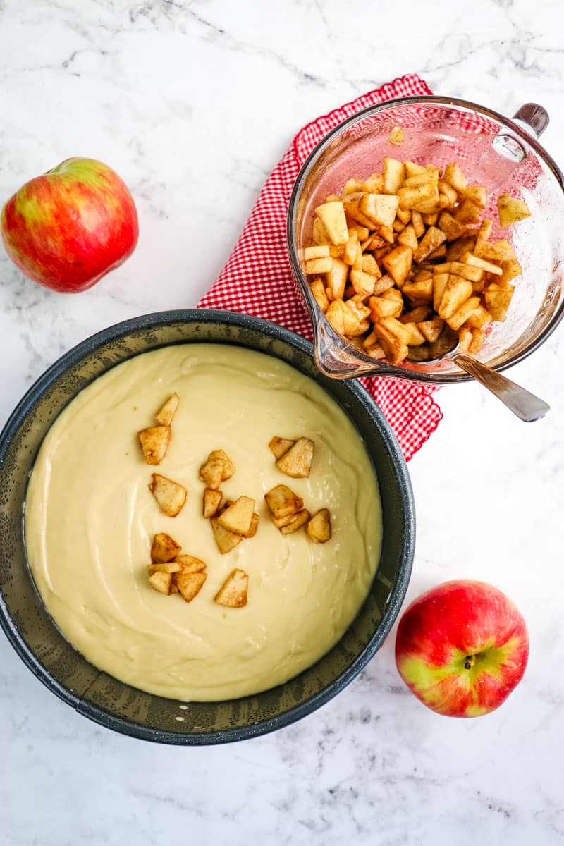 Moist Dutch Apple Cake with Sour Cream - Delightful E Made