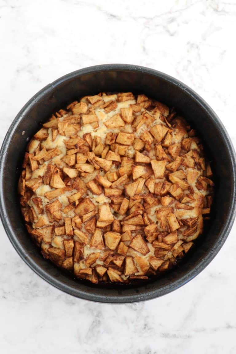 Moist Dutch Apple Cake with Sour Cream - Delightful E Made